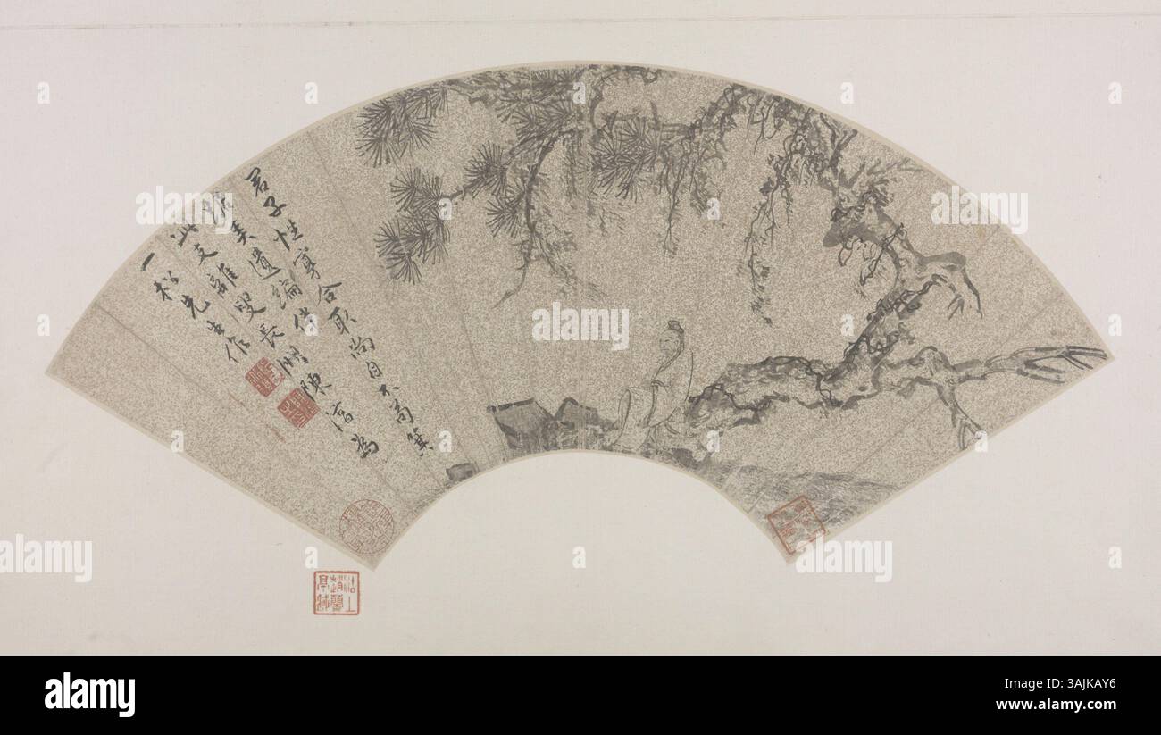 Chen Chun (1483–1544) created this fan painting, now part of The Palace Museum collection. The ...