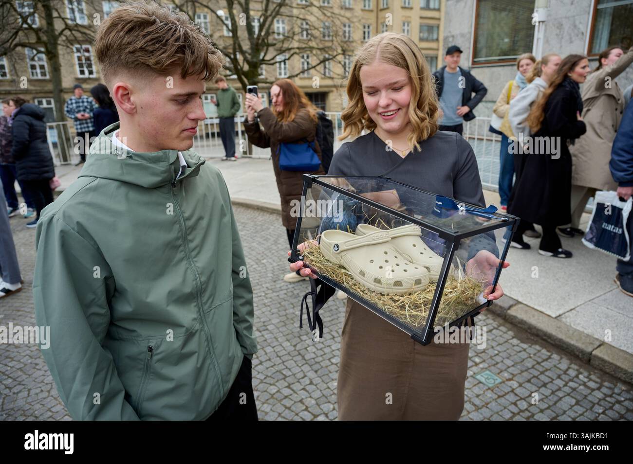 Aarhus, Denmark. 11th Apr, 2025. 2025-04-11 AARHUS DENMARKRoyal Danish Family. Princess Isabella ...