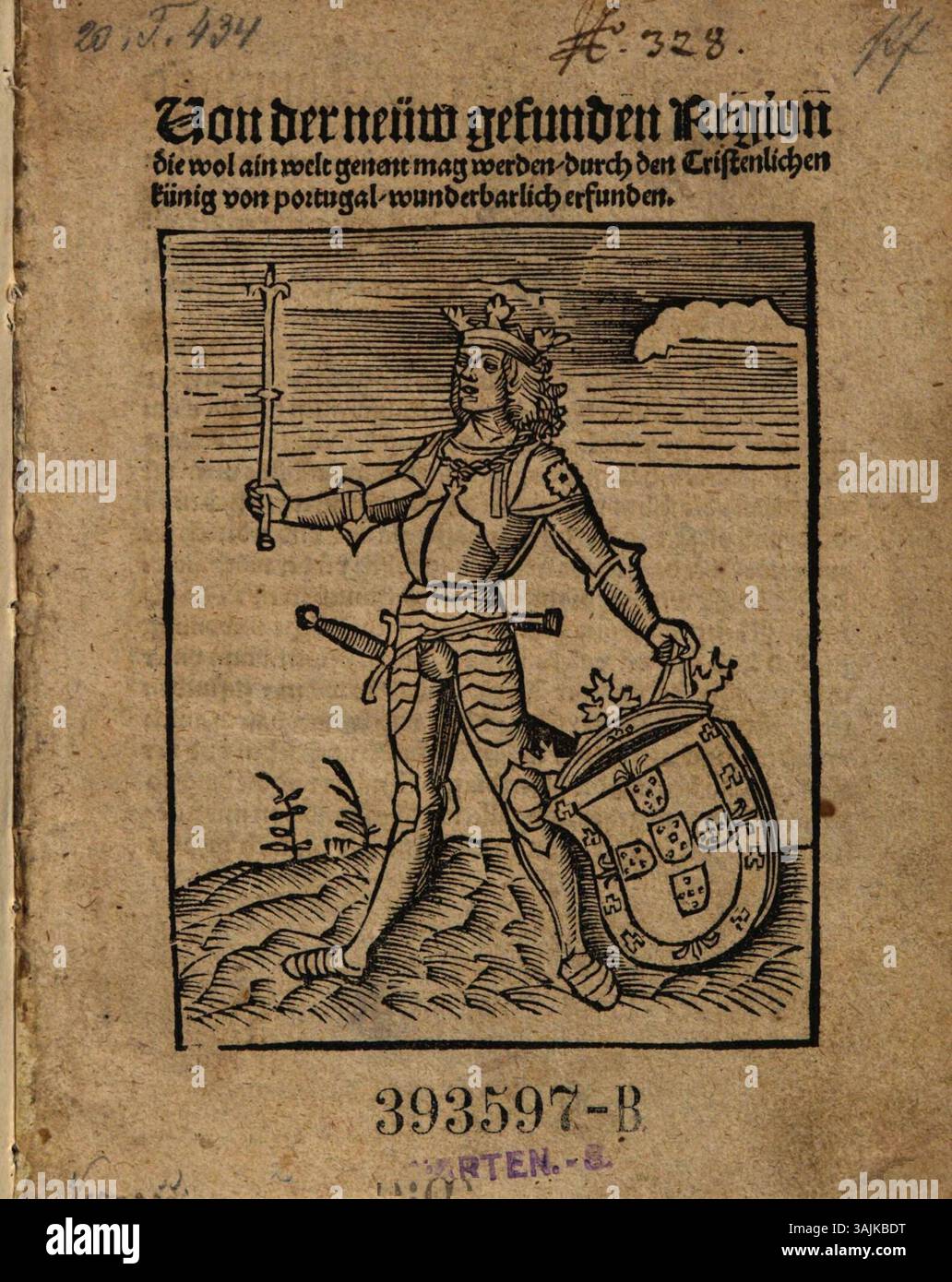 This 1505 woodcut depicts King Manuel I of Portugal, featured in ...
