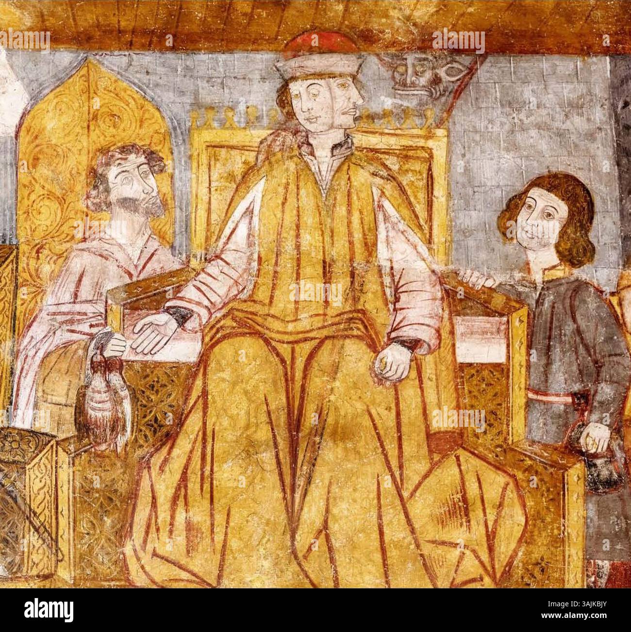 This cropped detail shows the depiction of the 'Bad Judge' from the ...