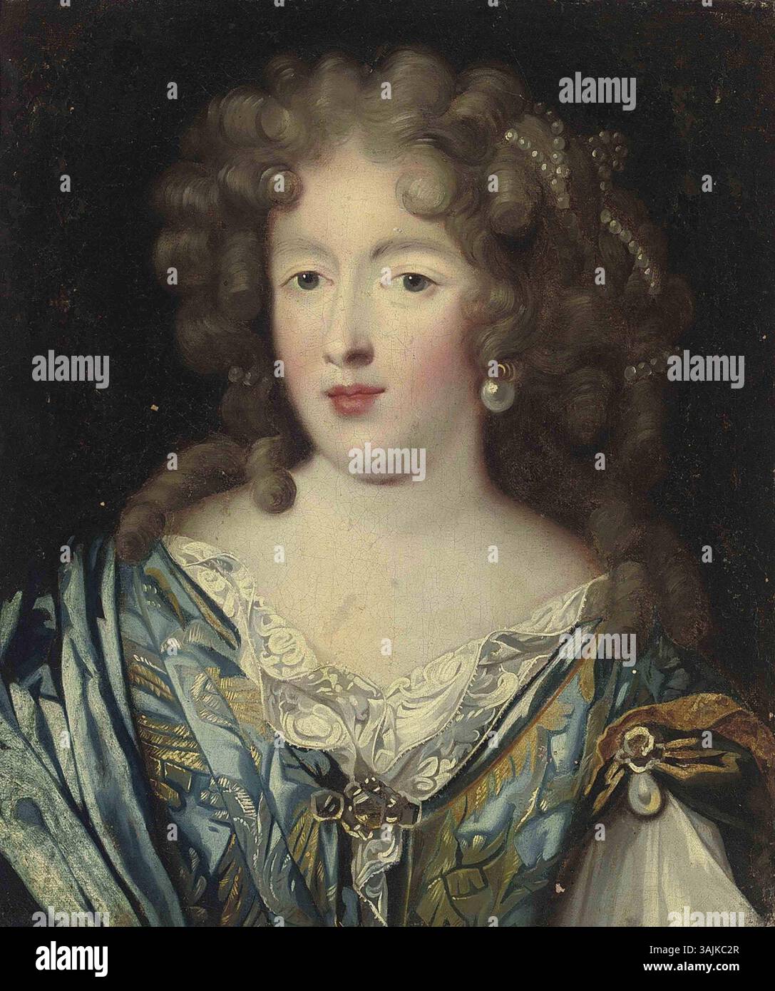 A 17th-century portrait, attributed to the Circle of Pierre Mignard ...