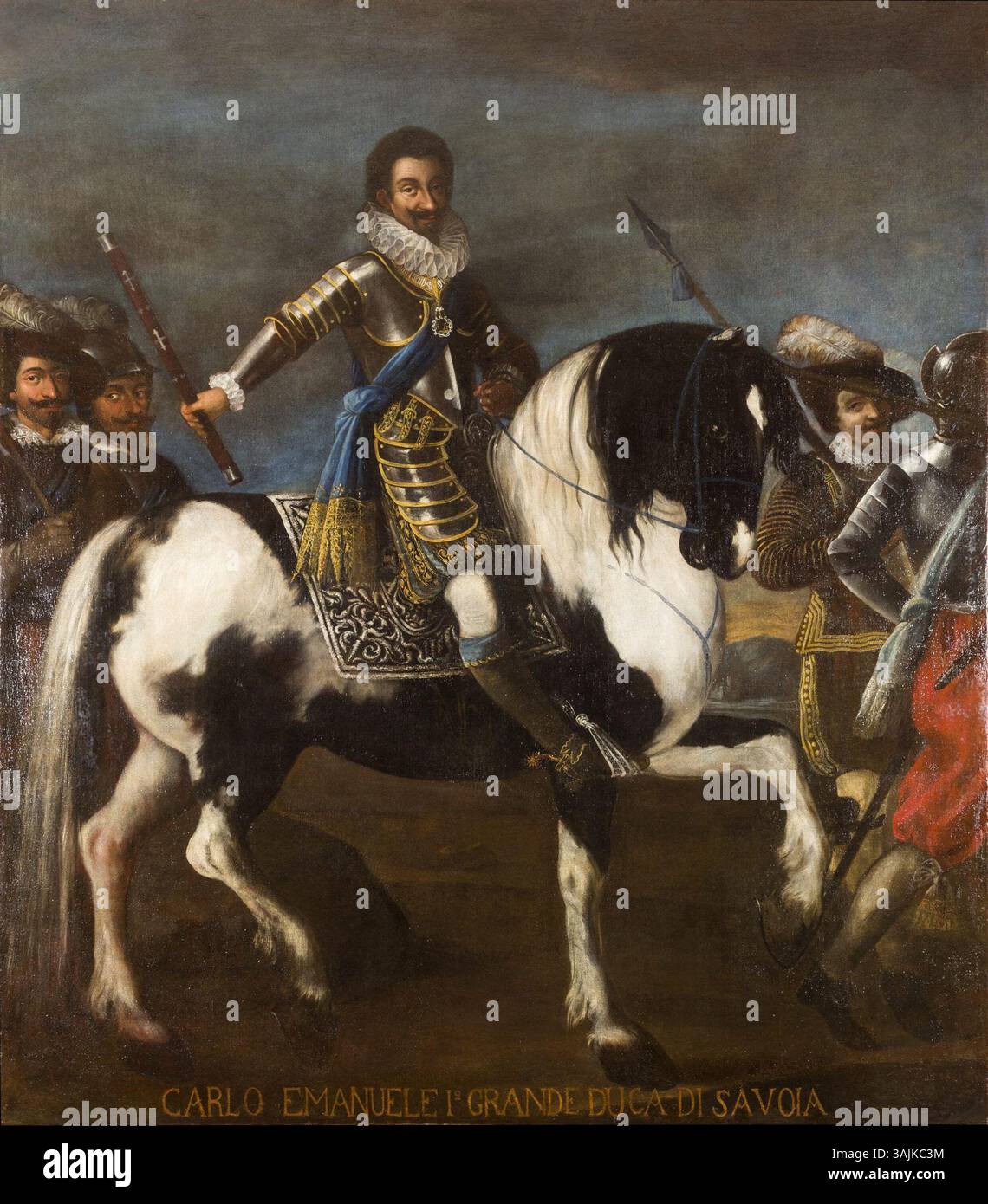 This 17th-century equestrian portrait of Carlo Emanuele I of Savoy ...