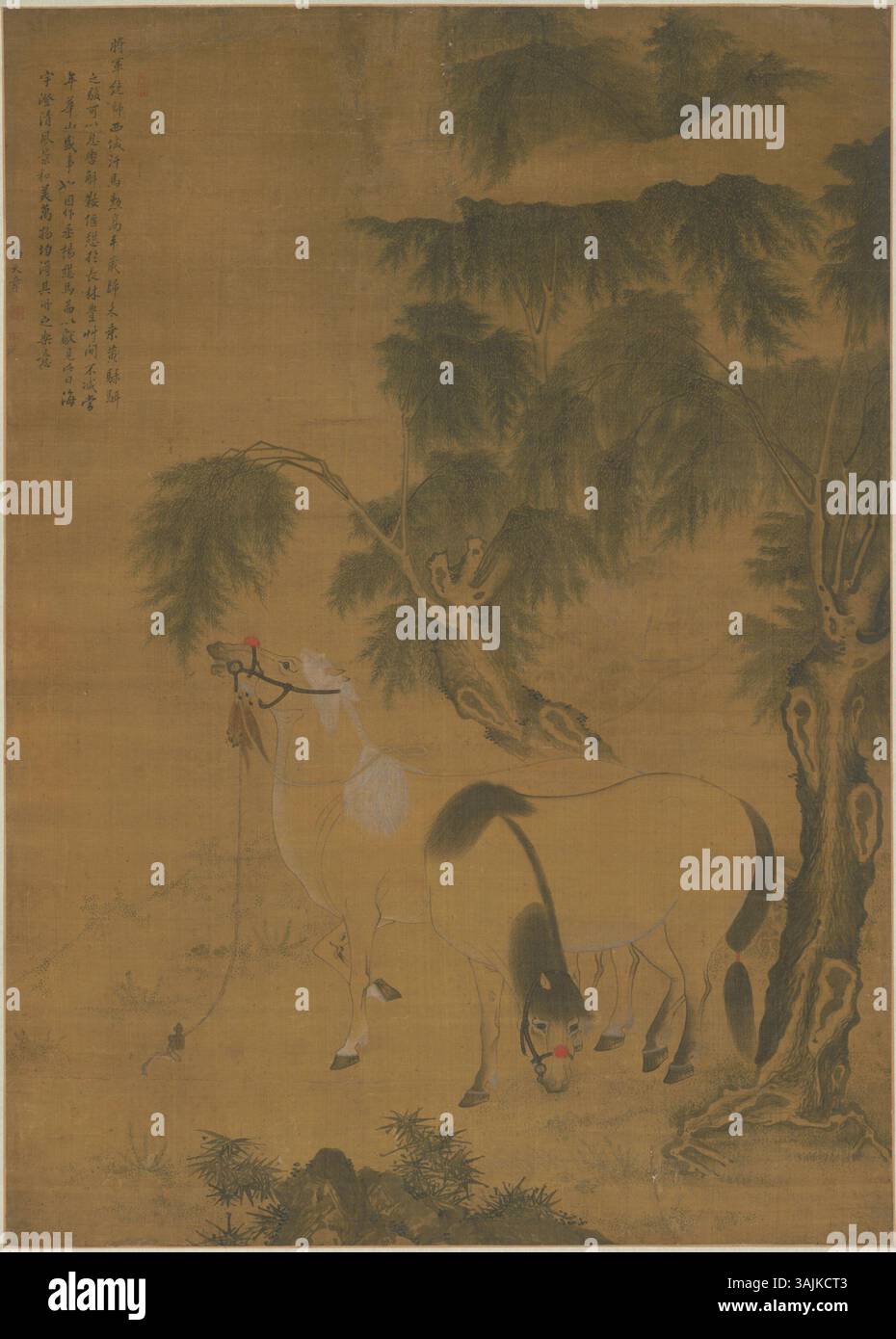 This traditional Chinese painting in The Palace Museum depicts natural ...