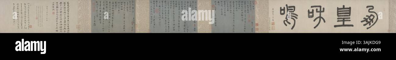 This calligraphic work from The Palace Museum features elegant ...