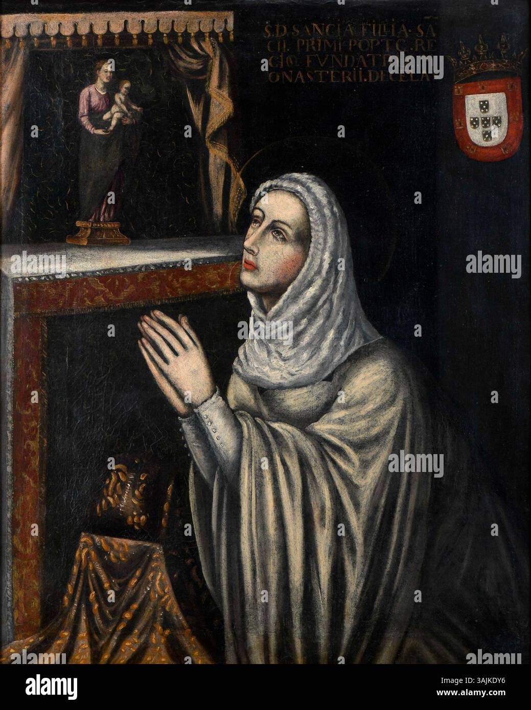 Portrait of Blessed Sancha, Infanta of Portugal, a 17th-century ...