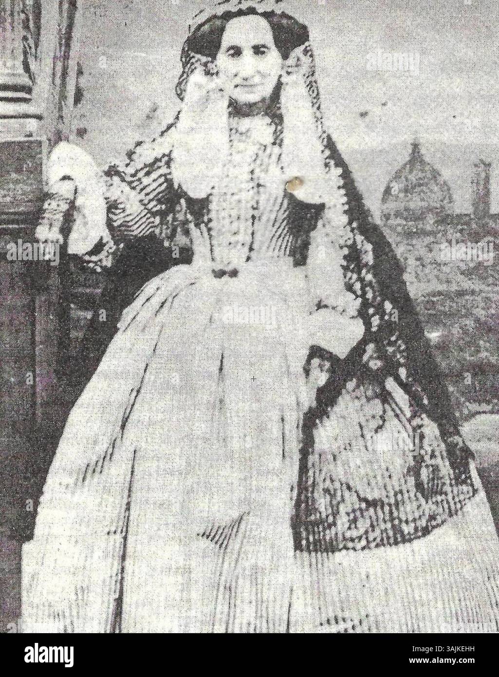 A photographic reproduction of an oil painting depicting Rallou Karatza ...