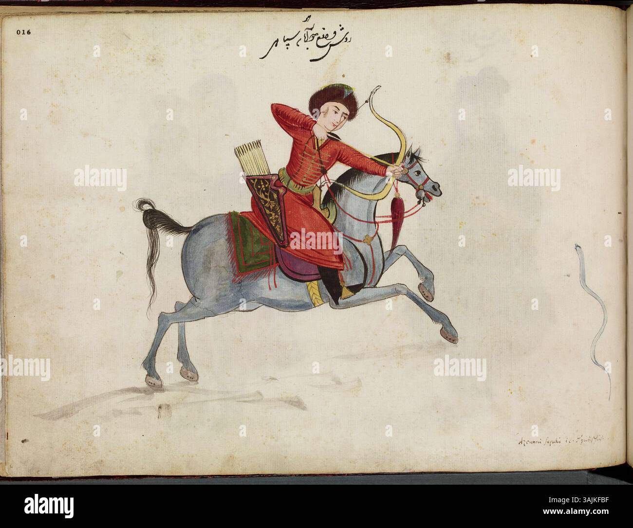 This 1684-1685 AD ink and gouache portrait by Janí, connected with ...