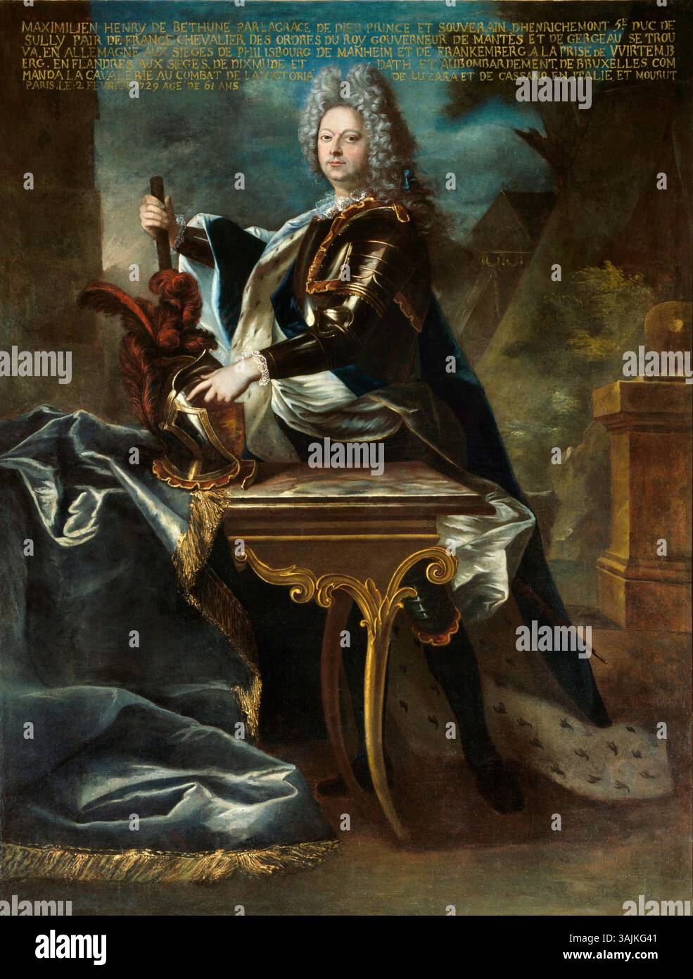 Portrait of Maximilien Henri de Béthune, 5th Duke of Sully, painted in ...