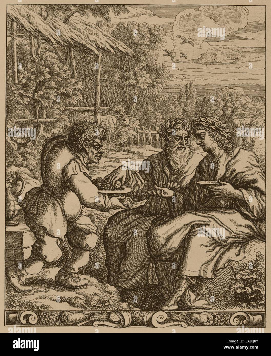 This painting by Francis Barlow from 1687 depicts the ancient Greek ...