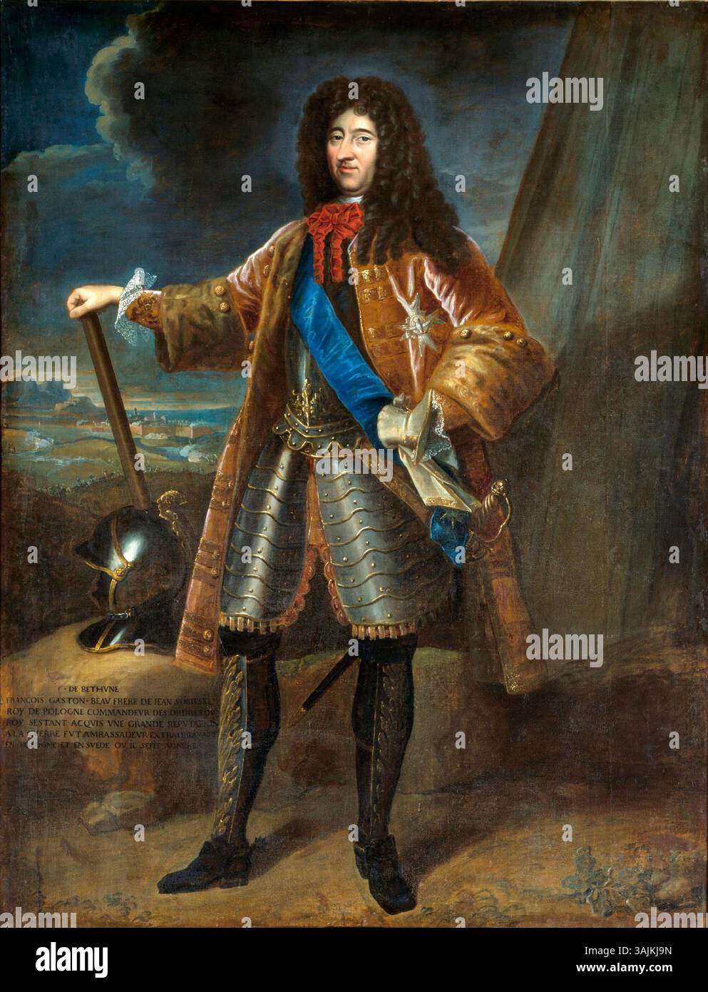 A portrait of François Gaston de Béthune, created in the 17th century ...