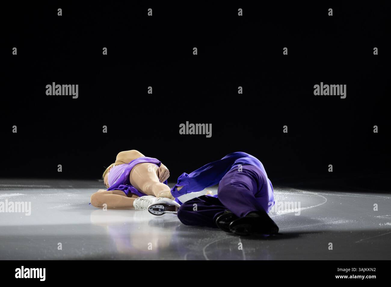 London, UK. 11th Apr, 2025. Jayne Torvill and Christopher Dean skate ...