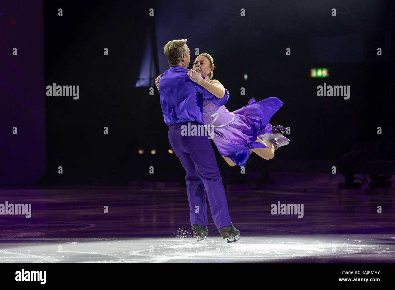 London, UK. 11th Apr, 2025. Jayne Torvill and Christopher Dean skate ...