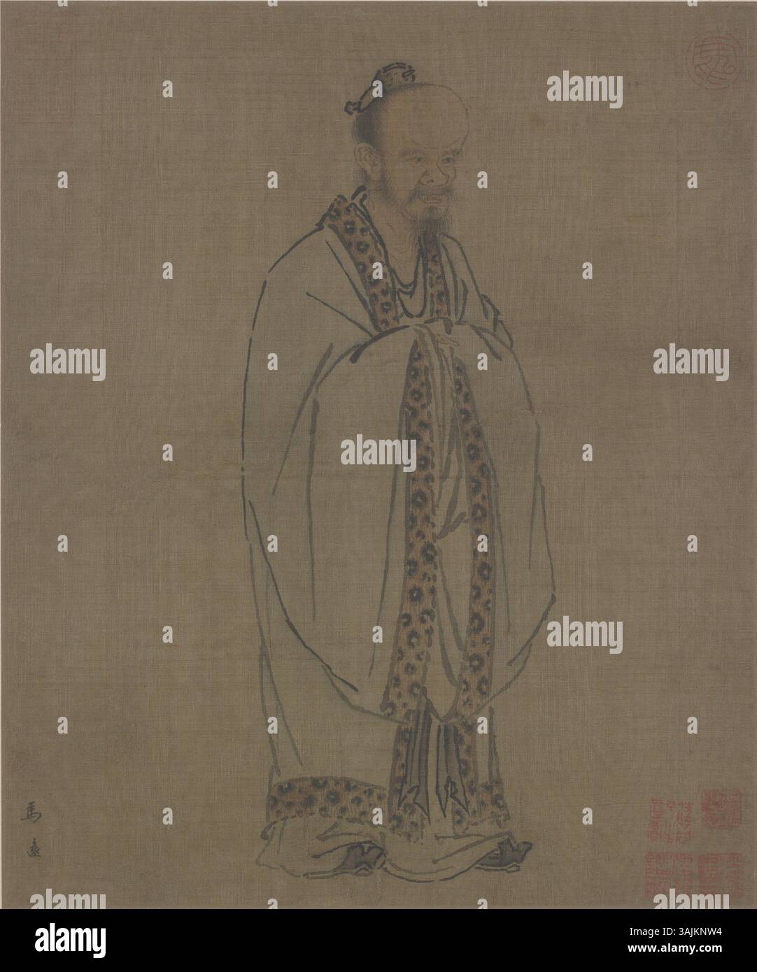 A Chinese painting by Ma Yuan (1160–1225), housed in The Palace Museum ...