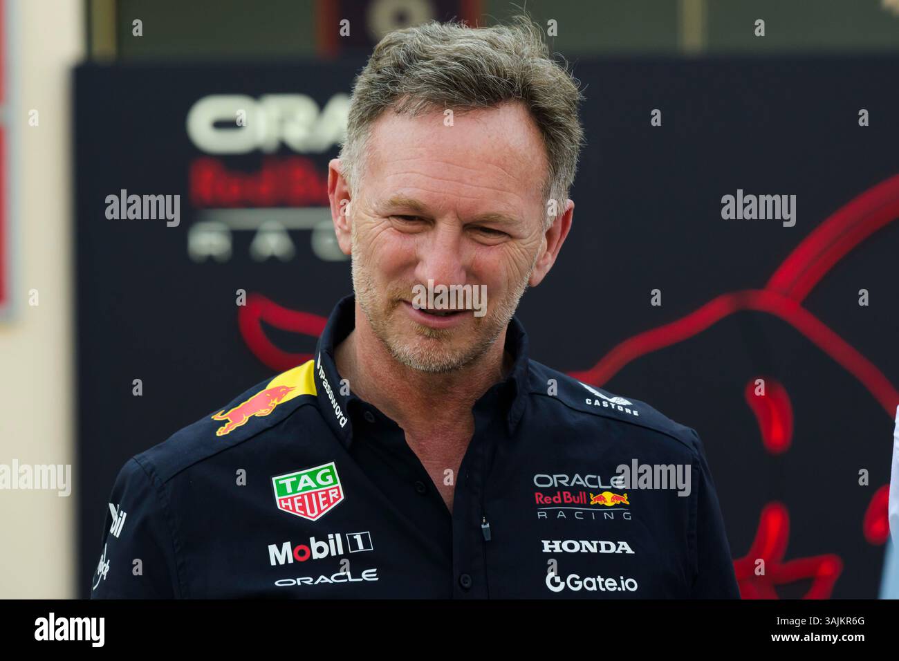 Sakhir, Bahrain. 11th April 2025. Christian Horner of Oracle Red Bull ...
