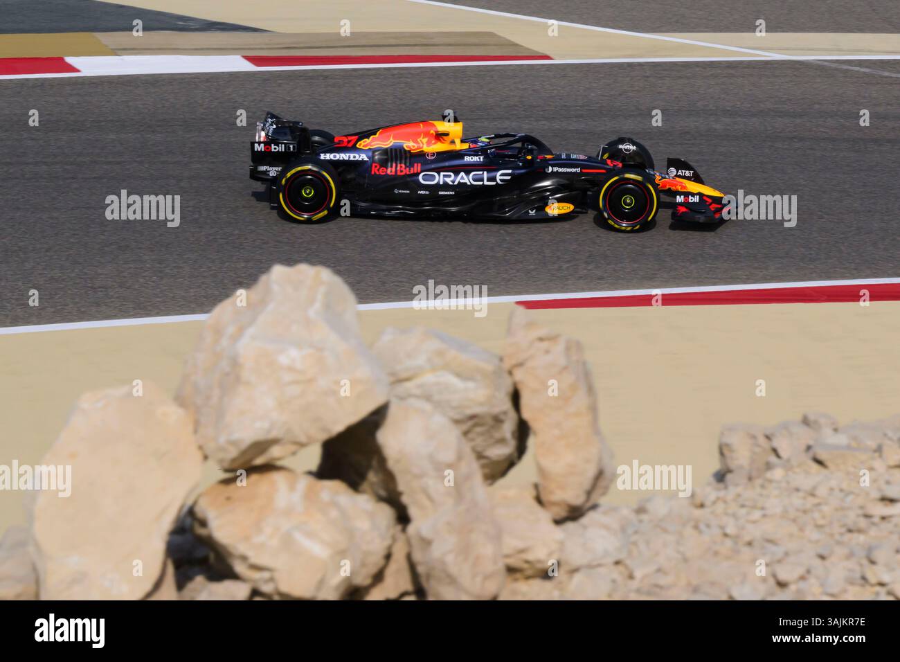 Sakhir, Bahrain. 11th April 2025. Ayumu Iwasa of Oracle Red Bull Racing ...