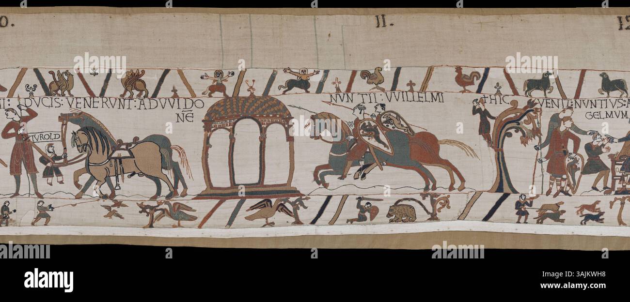 This scene from the Bayeux Tapestry illustrates the events leading to ...