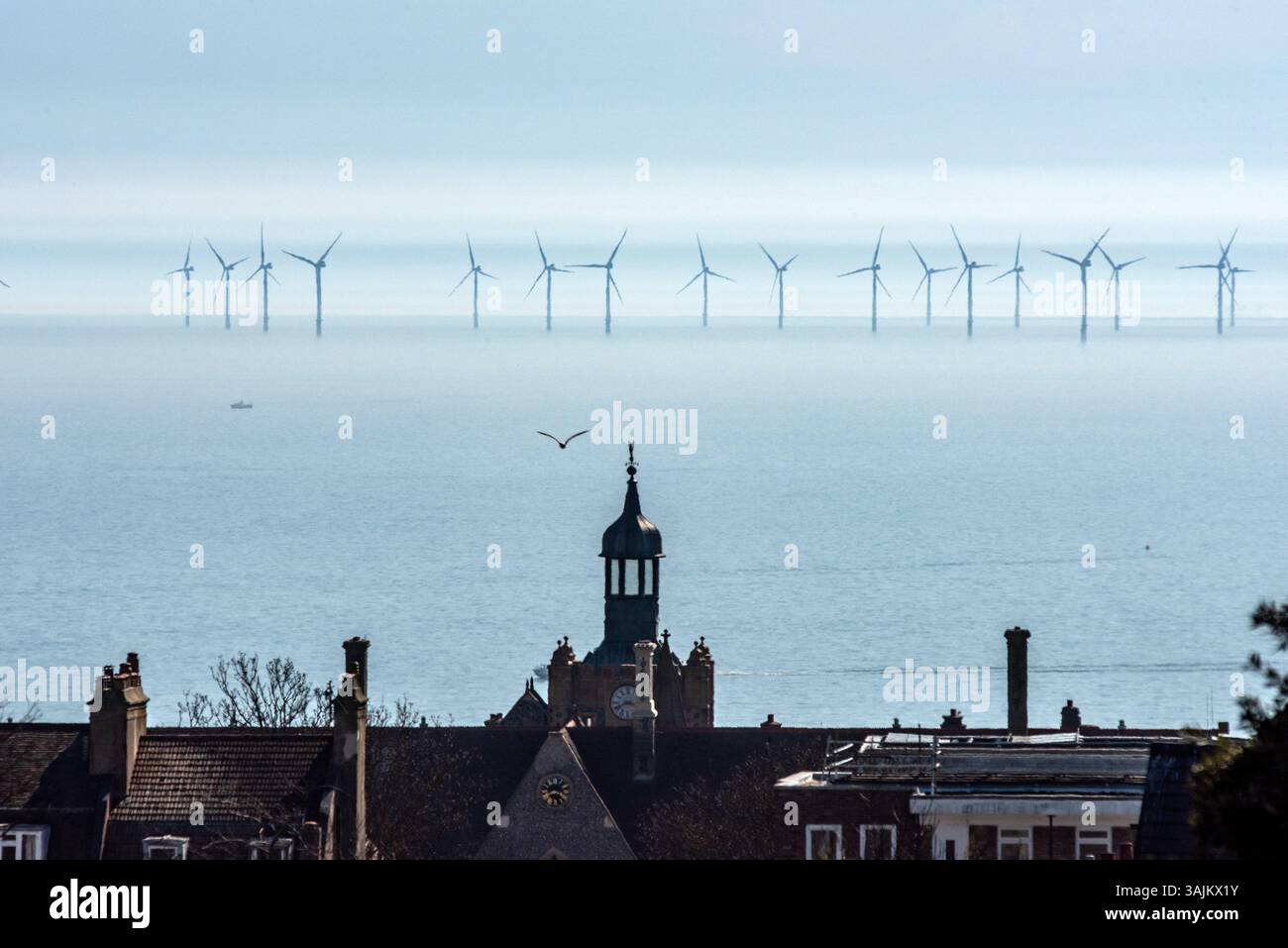 Brighton, April 11th 2025: The Rampion Wind Farm seen from Brighton's ...