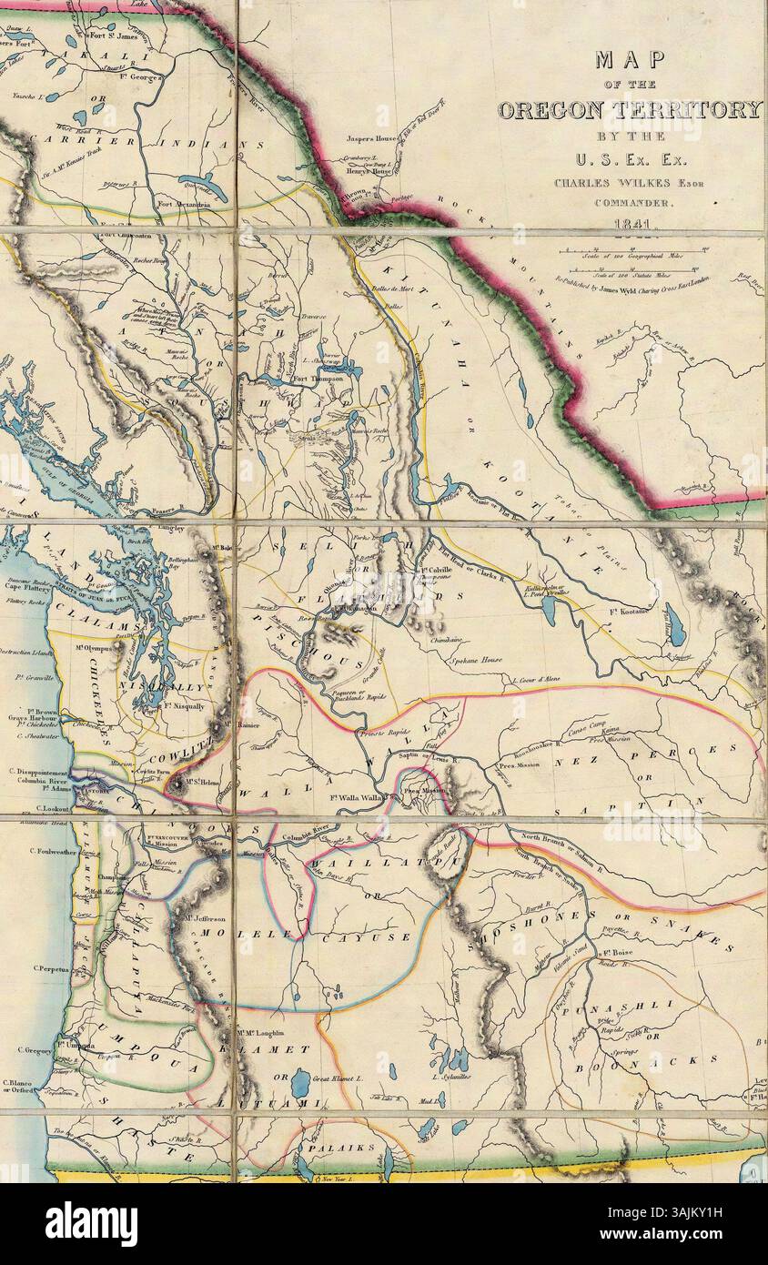Map of the Oregon Territory, created by the U.S. Ex. Ex. in 1841 ...