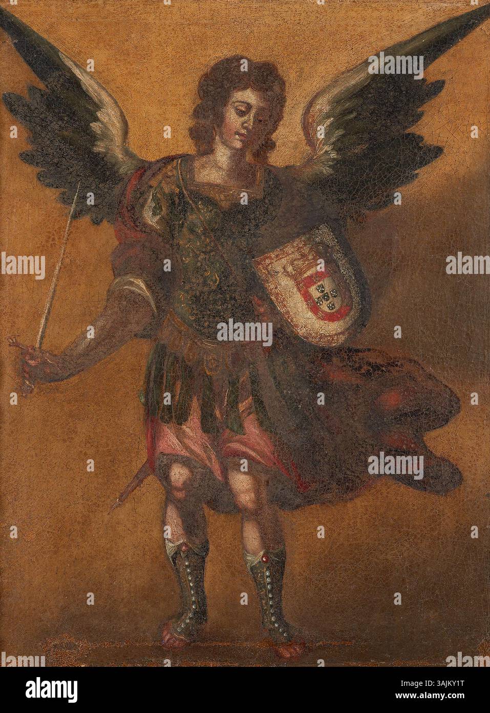 This 17th/18th-century Portuguese painting represents the Guardian ...