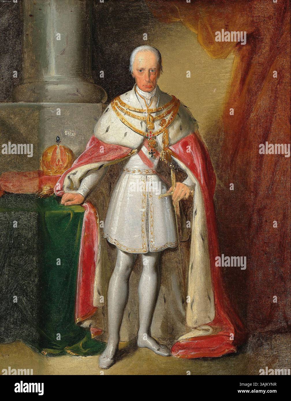 This 19th-century portrait by Friedrich von Amerling depicts Emperor ...