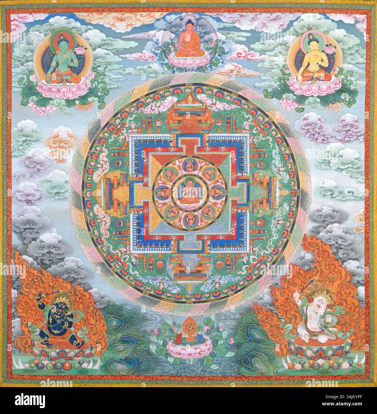 A Chinese painting at The Palace Museum that features traditional ...