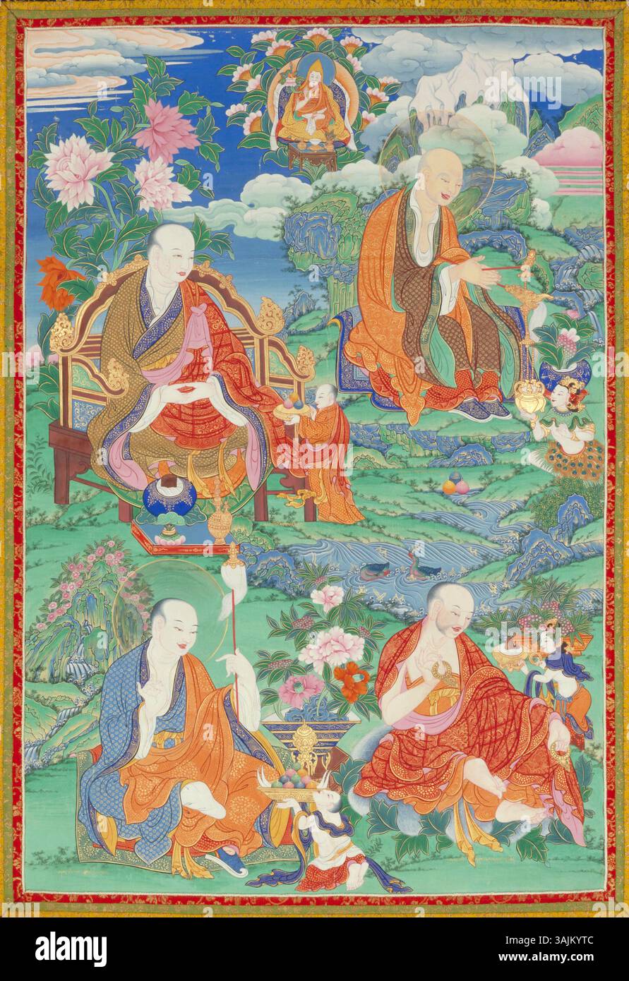 This Chinese painting, from the Qing Dynasty and housed in The Palace ...
