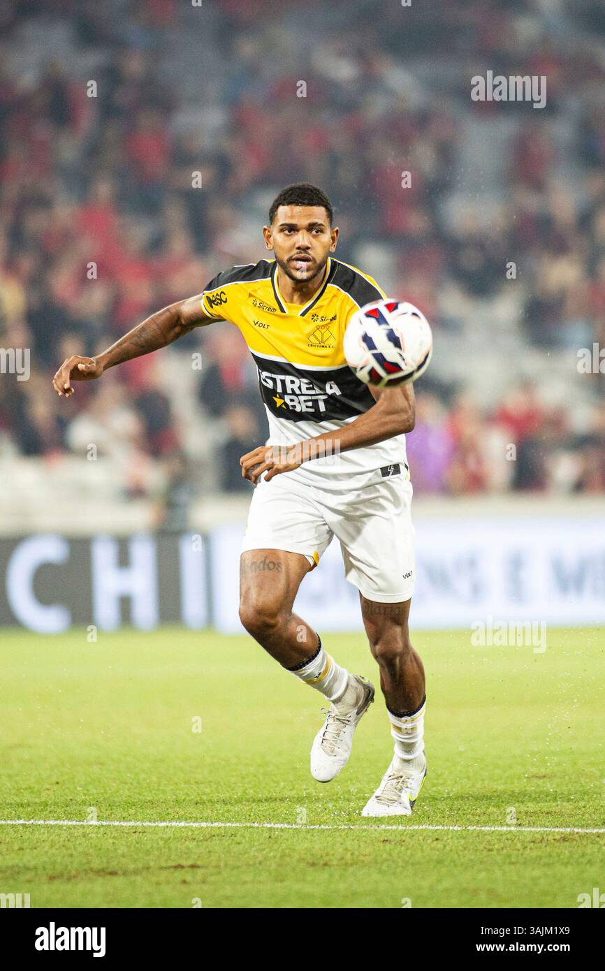 PR - CURITIBA - 04/10/2025 - BRAZILIAN B 2025, ATHLETICO-PR x CRICIUMA - Werik Popo player of ...