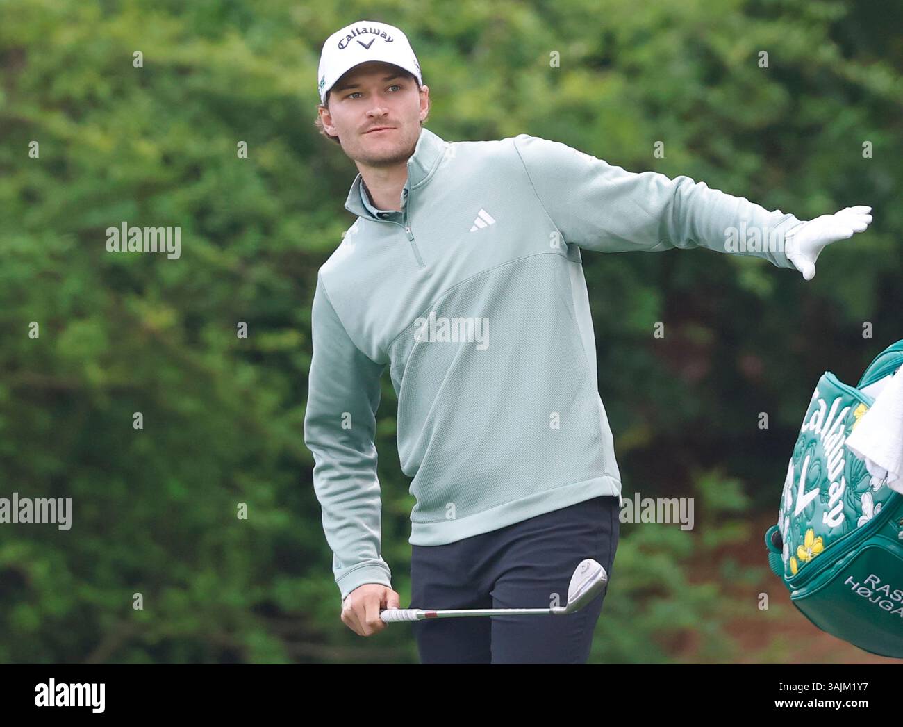 Augusta, United States. 11th Apr, 2025. Rasmus Hojgaard of Denmark ...