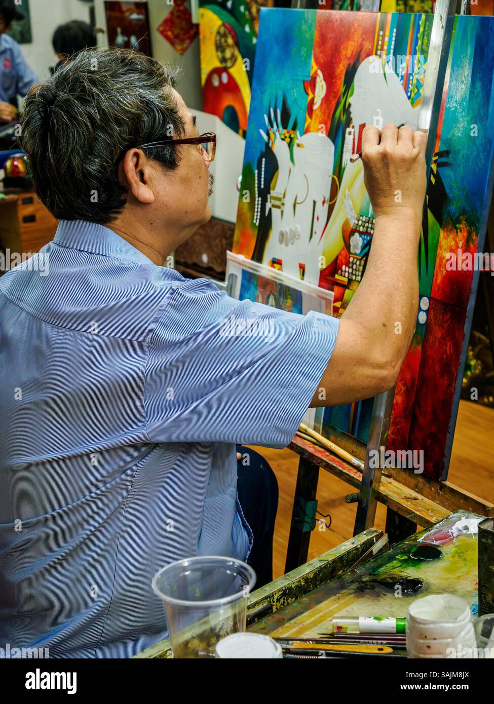 Lacquer picture factory, Saigon, Vietnam Stock Photo - Alamy