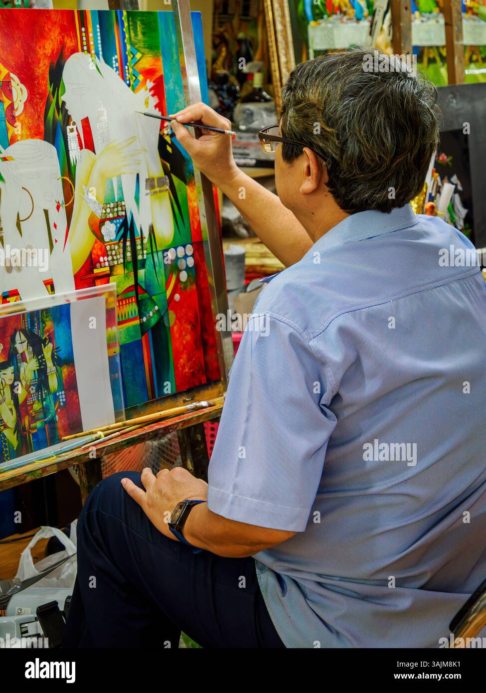 Lacquer picture factory, Saigon, Vietnam Stock Photo - Alamy