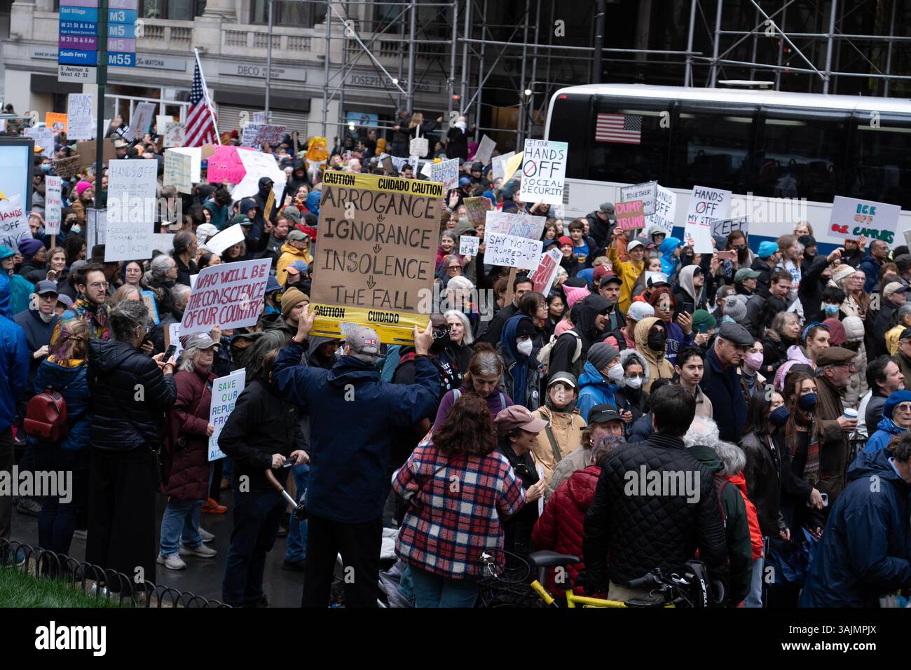 Thousands of people turned out in midtown Manhattan on April 5th at a ...
