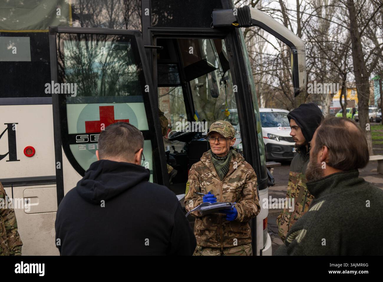Ukraine. 11th Apr, 2025. Medics from Hospitallers, an all-volunteer ...