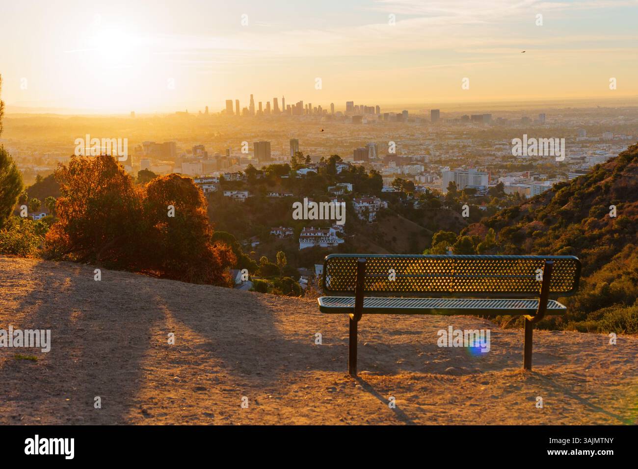 Los Angeles, California - January 6, 2025: Serene sunset landscape ...