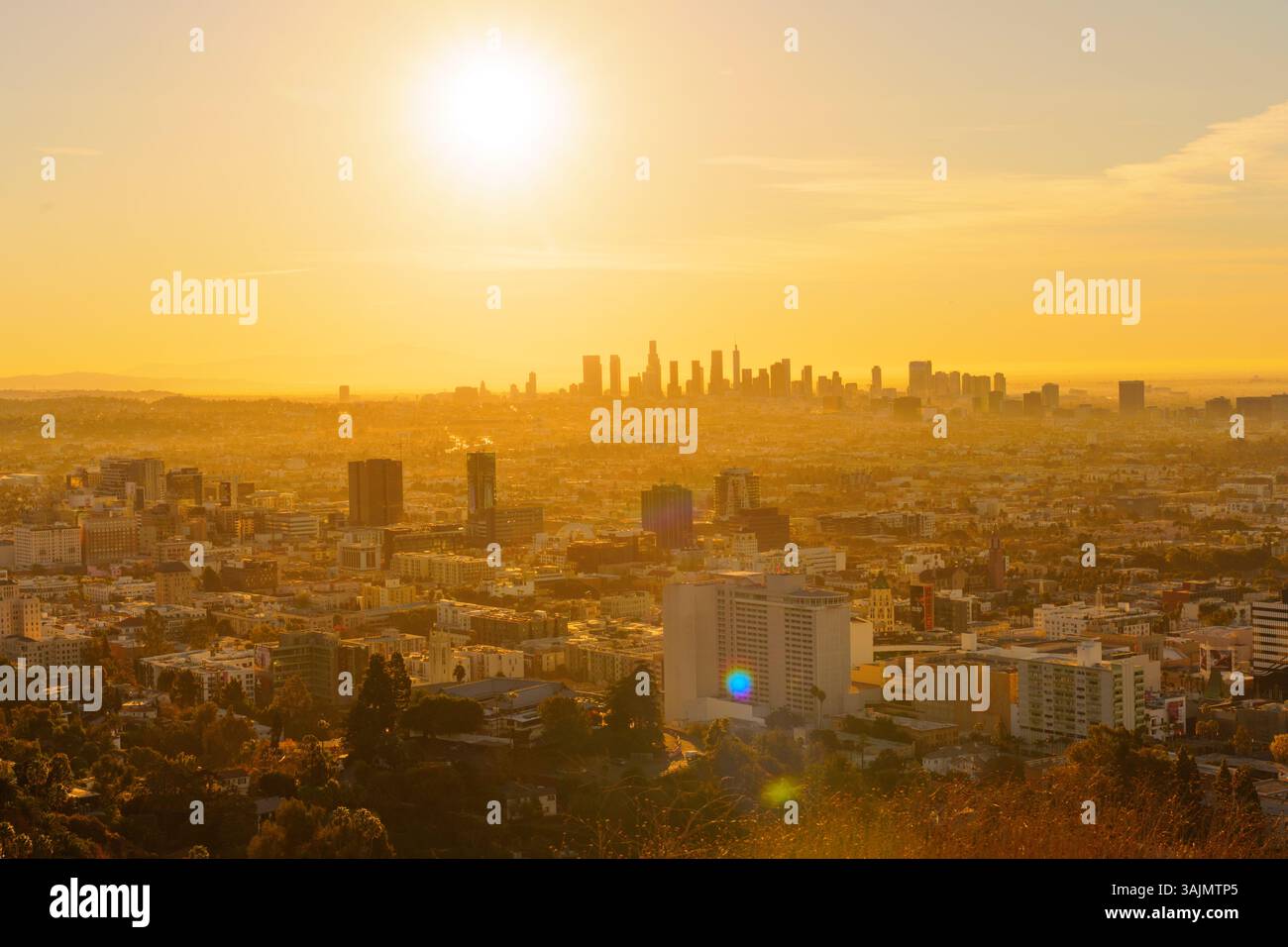 Los Angeles, California - January 6, 2025: Stunning view of the Los ...