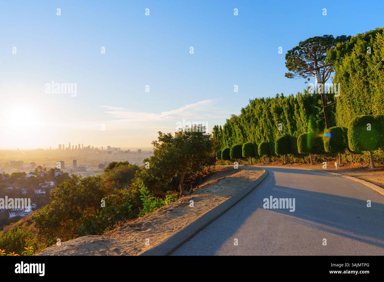 Los Angeles, California - January 6, 2025: Beautiful hiking trail at ...