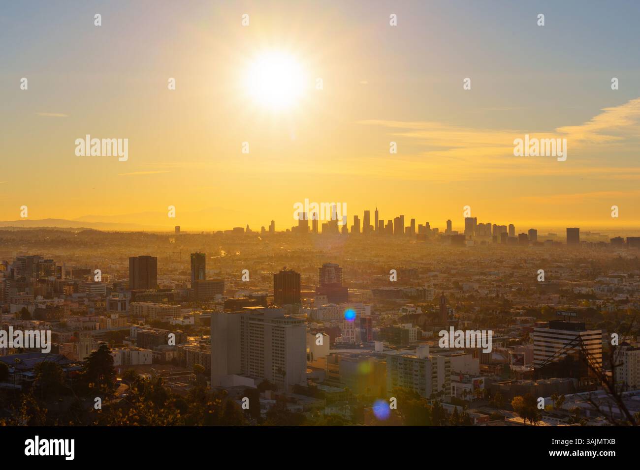 Los Angeles, California - January 6, 2025: Stunning wide angle shot ...