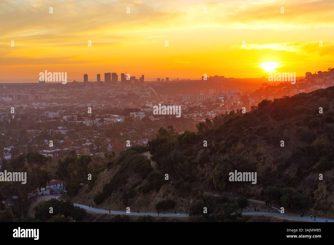 Los Angeles, California - December 3, 2024: Breathtaking view of Los ...