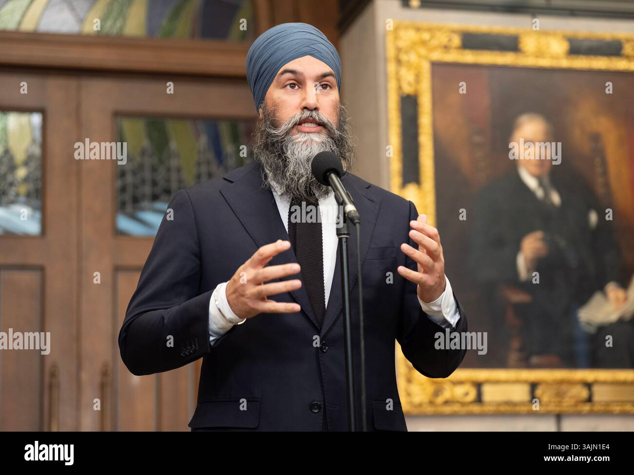 Ottawa, Canada. 04th Mar, 2025. Federal New Democratic Party Leader ...