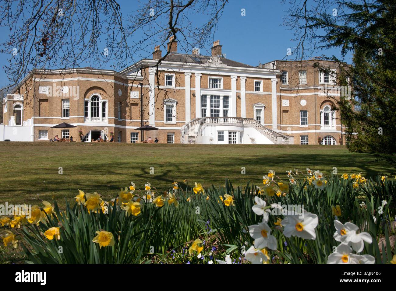 the grounds of Waverley Abbey college and cafe, Farnham, Surrey ...