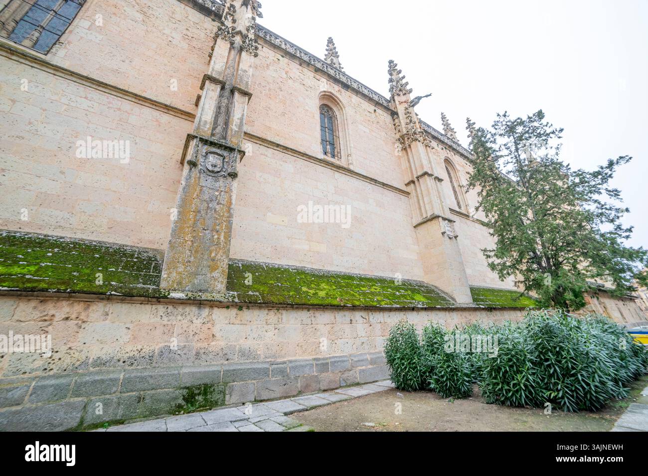 Segovia Cathedral Side View Surrounded by Nature Stock Photo - Alamy