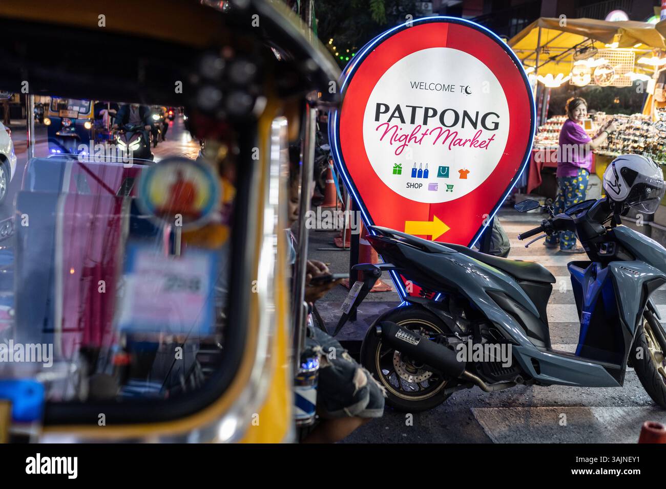 Bangkok, Thailand. March 26th 2025. Patpong Night Market and adult ...