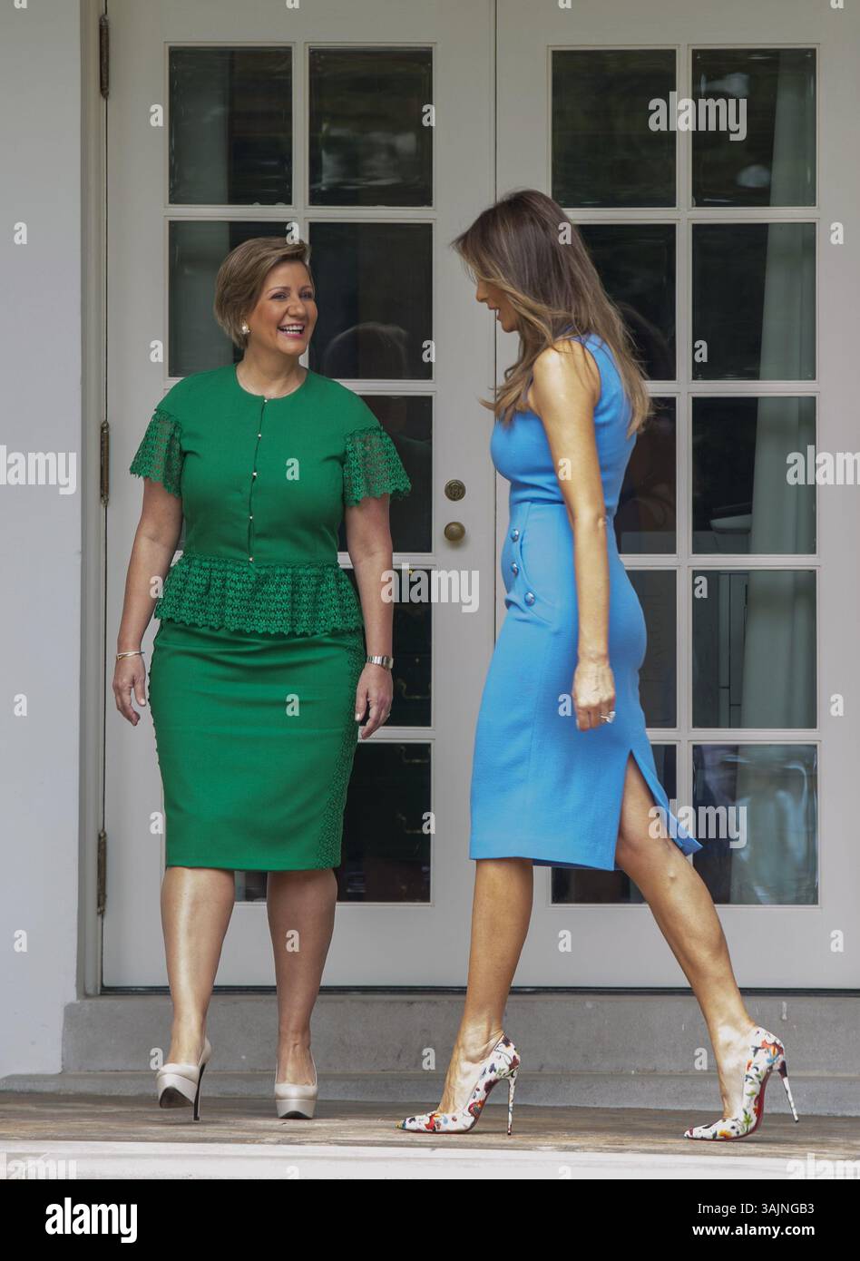 June 19, 2017 - Washington, DC, U.S. - L-R: First Lady of Panama LORENA ...