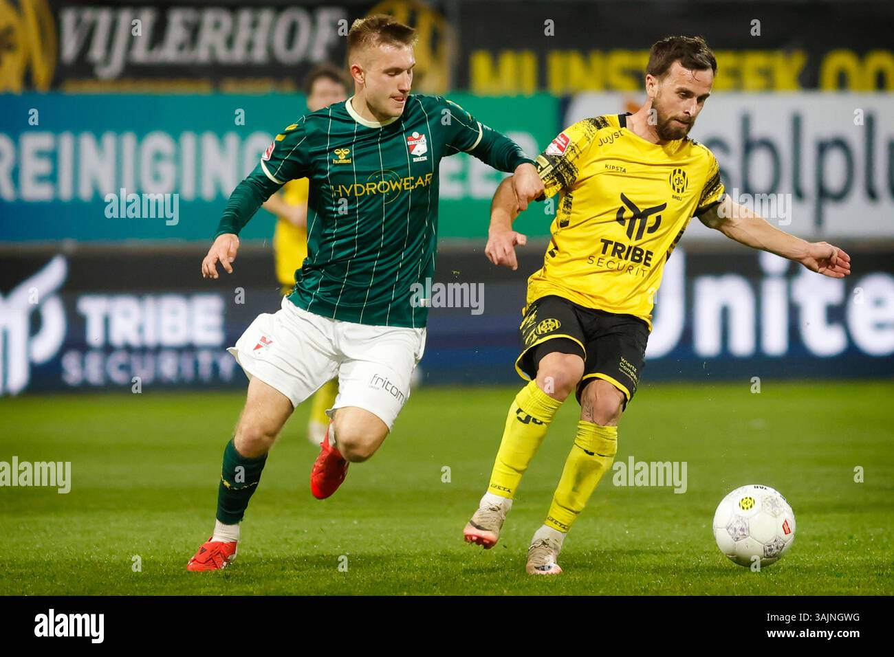 KERKRADE, NETHERLANDS - APRIL 11: Michael Breij of Roda JC runs with ...