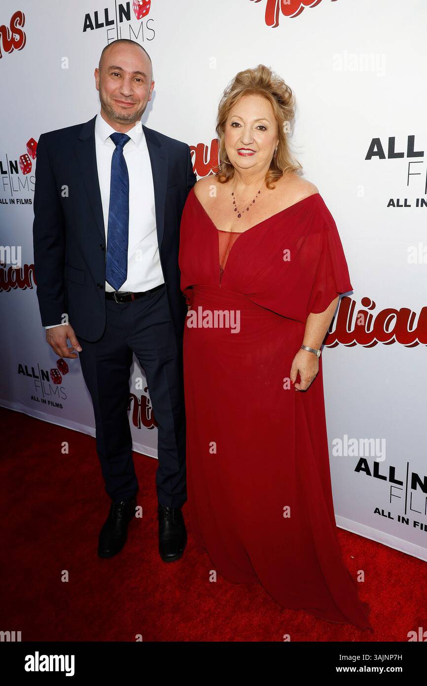 April 10, 2025, Los Angeles, California, USA: Sam Alsaman, Michelle ...