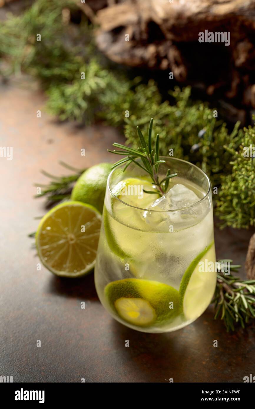 Refreshing hard seltzer with ice, lime, and rosemary. Light, natural, and pure perfect for those ...