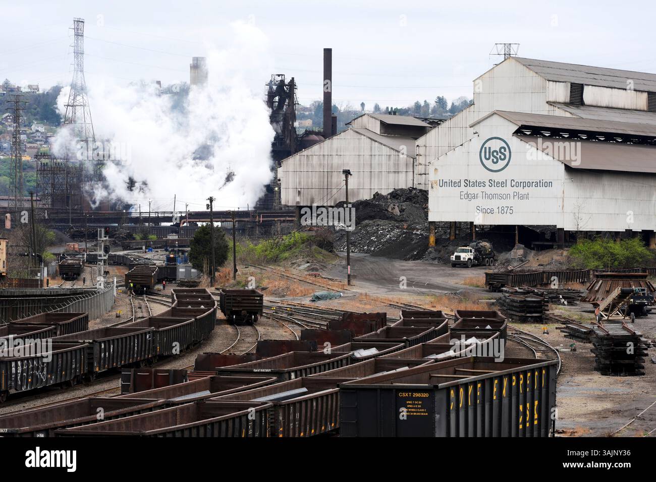 This is the United States Steel Corporation's Edgar Thomson Plant in ...