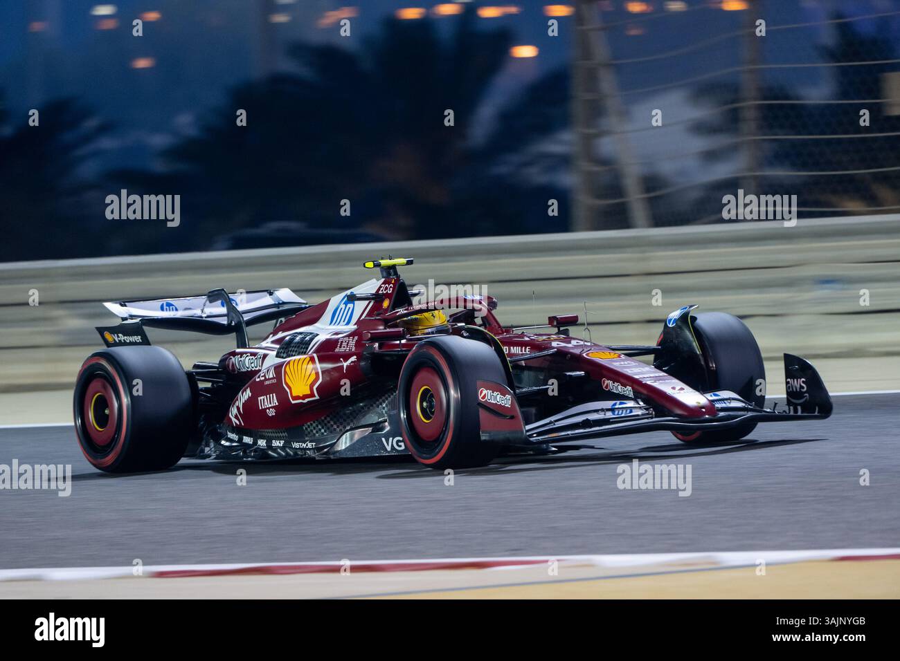 Lewis Hamilton (Scuderia Ferrari HP, Großbritannien, #44) im SF-25, BAH ...