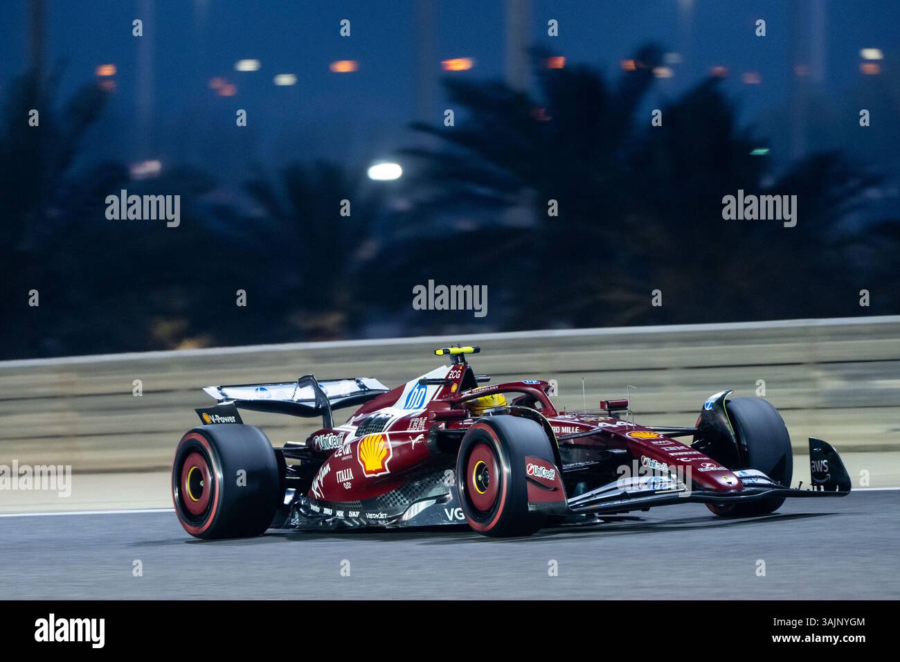 Lewis Hamilton (Scuderia Ferrari HP, Großbritannien, #44) im SF-25, BAH ...