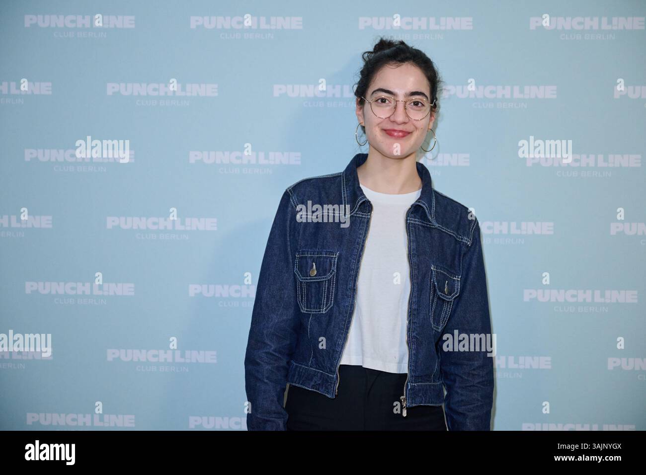 Berlin, Germany. 11th Apr, 2025. Ana Lucia, stand-up comedienne, is ...