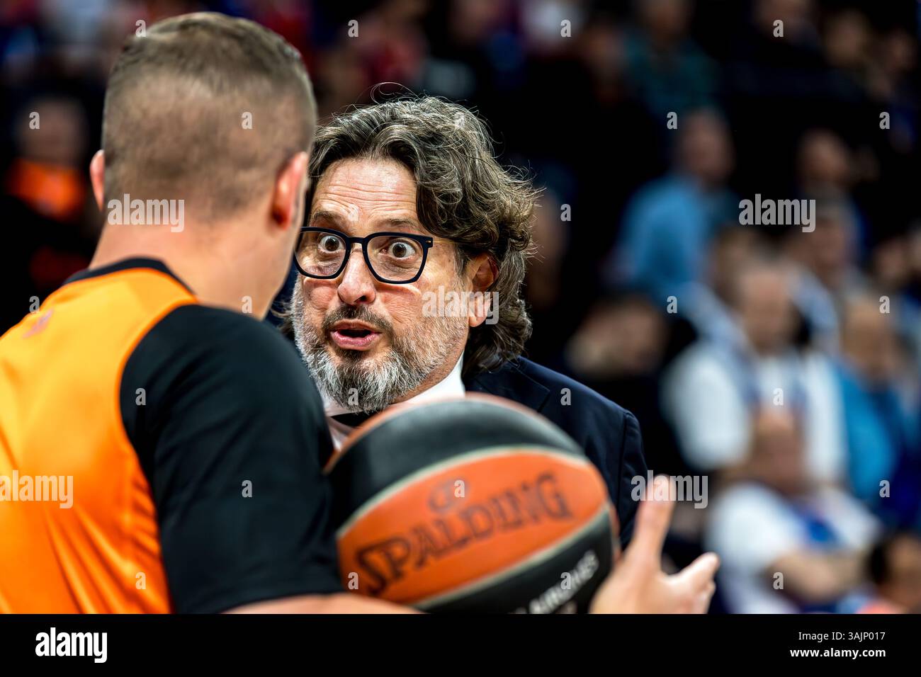 ISTANBUL, TURKEY - April 11 , 2025: ANDREA TRINCHIERI Head Coach of ...